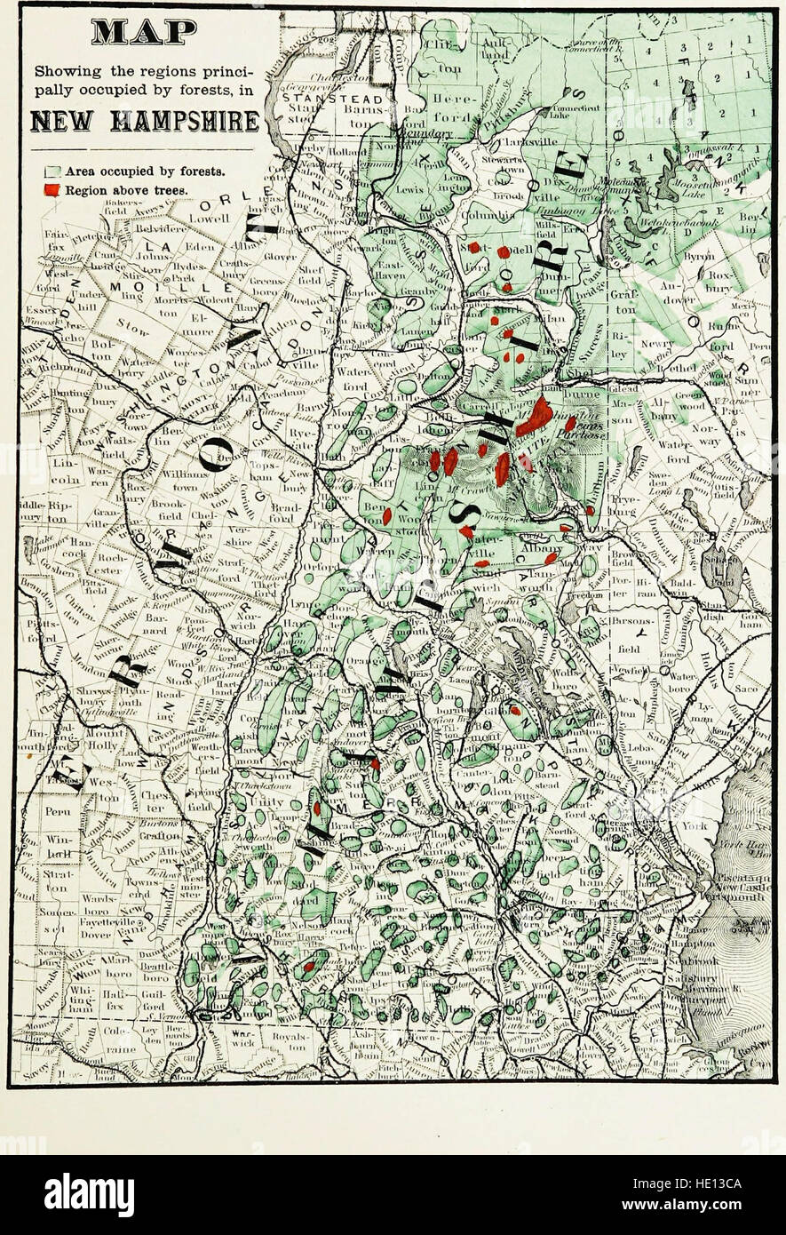 *The Geology of New Hampshire* (1874) details the geological formations ...