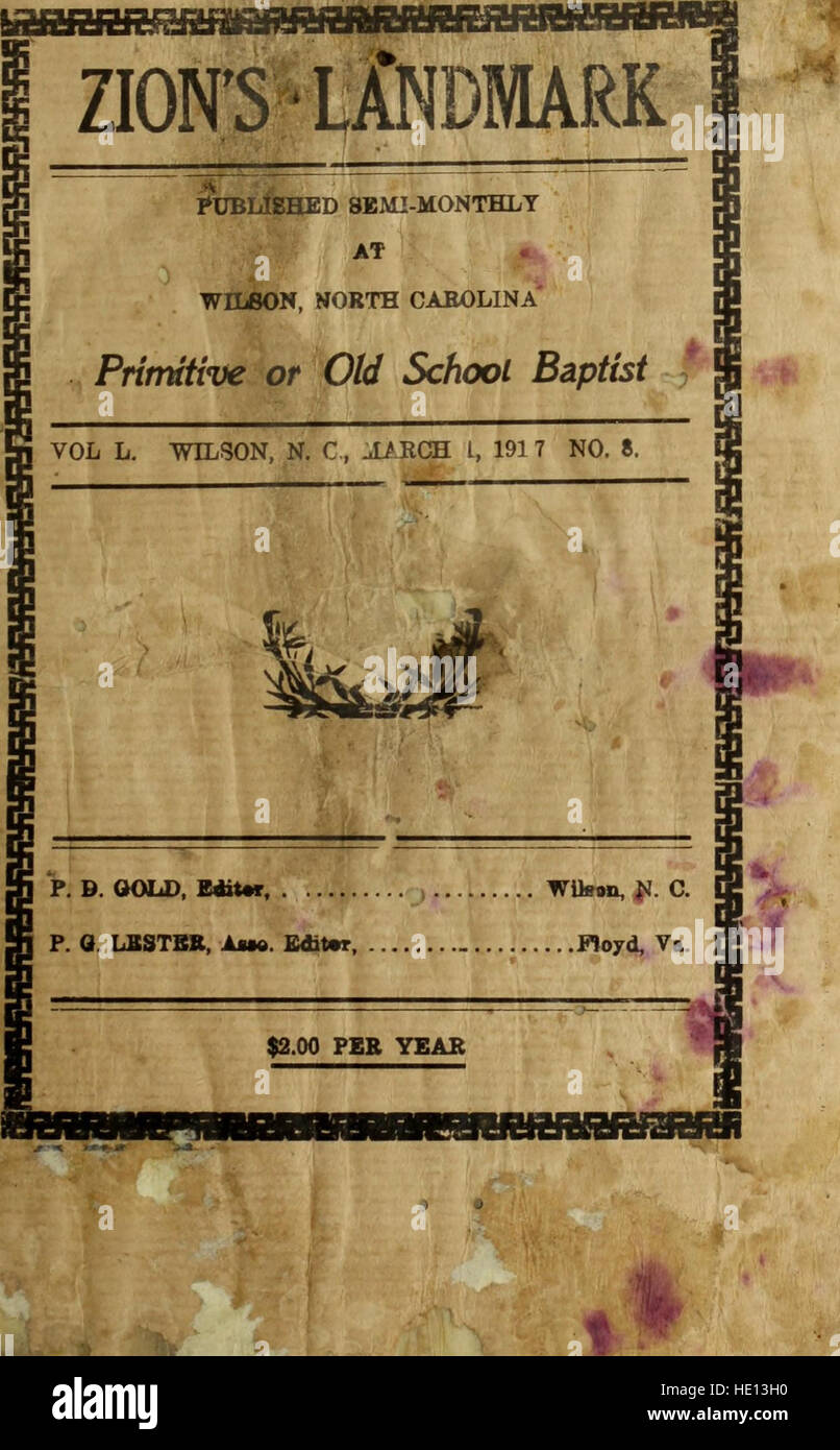 *Zion's Landmark* (1916) is a religious periodical focused on articles ...