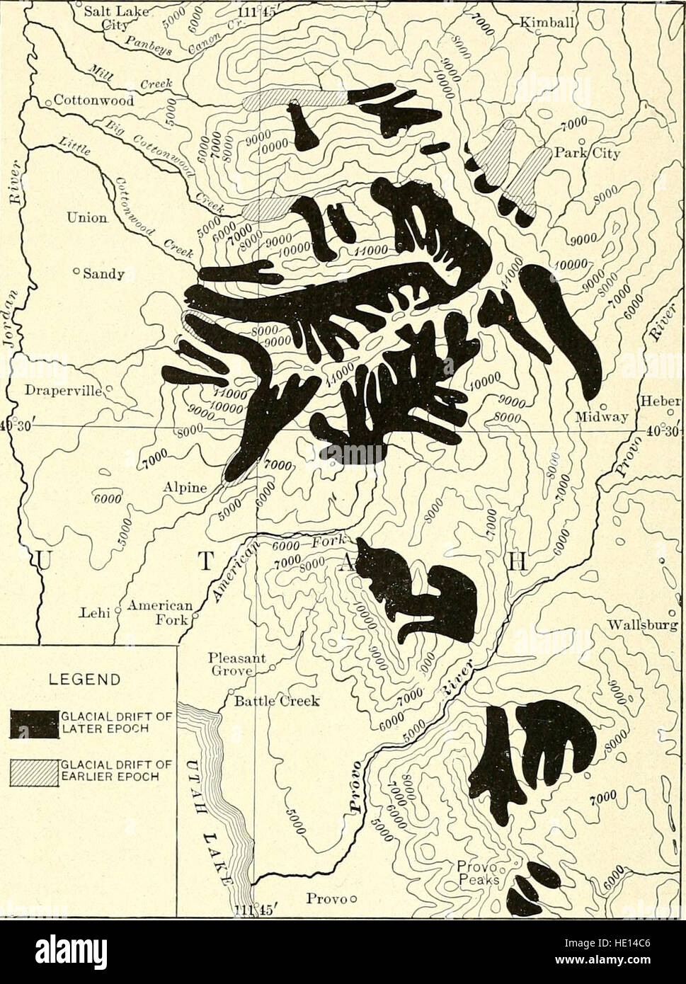 This 1911 work discusses the physiography of the United States and the ...