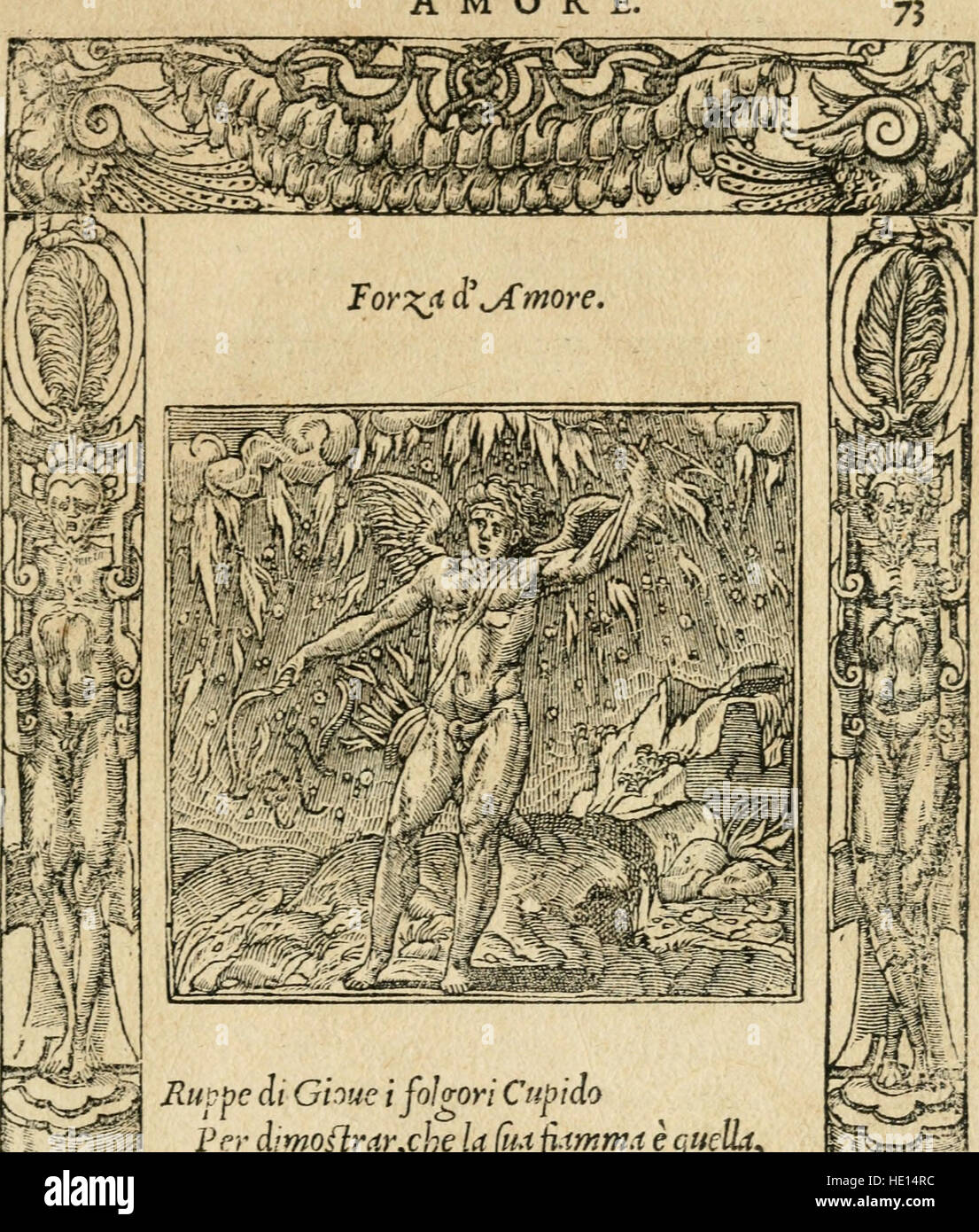 A 1549 work featuring a collection of emblems by Andrea Alciato. These ...