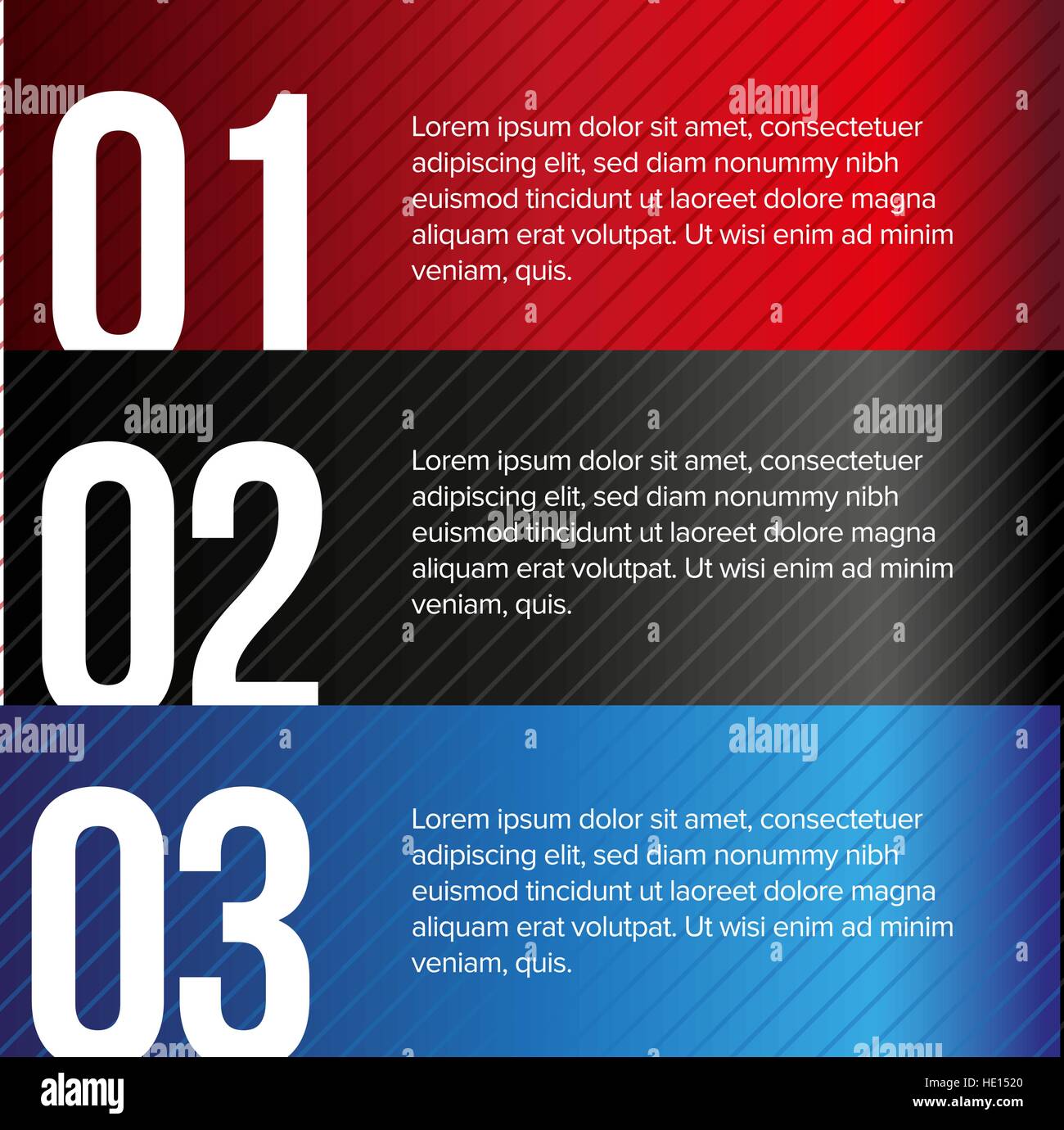 One Two Three step progress bar Stock Vector Image & Art - Alamy