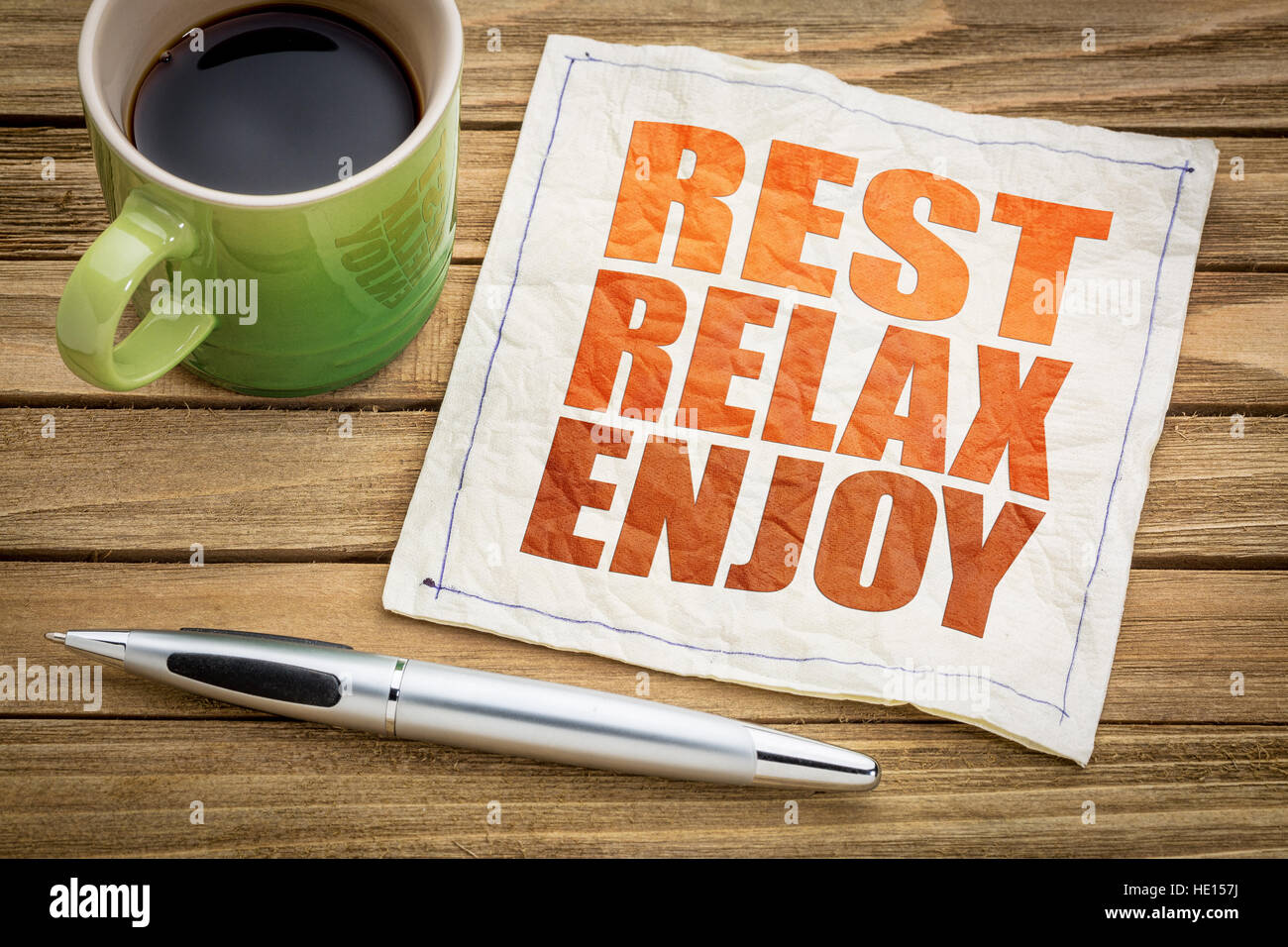 Enjoy word hi-res stock photography and images - Alamy