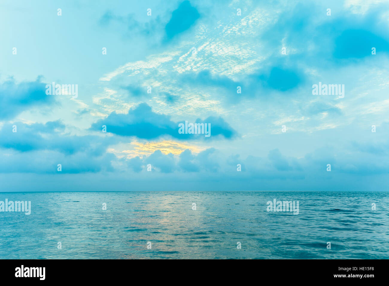 Early morning, sunrise over the sea Stock Photo - Alamy