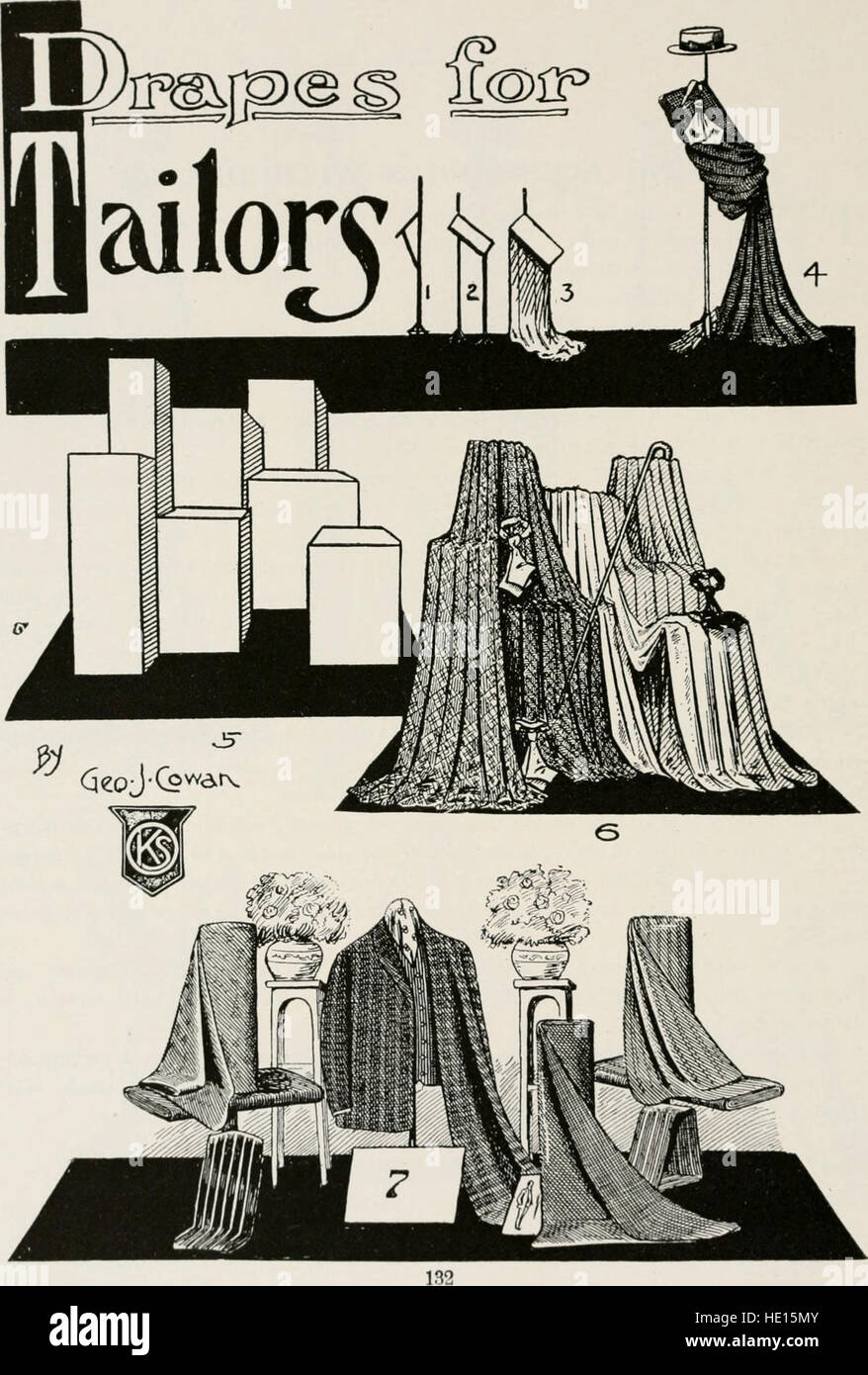 A 1913 educational textbook focused on the art of merchandise draping ...