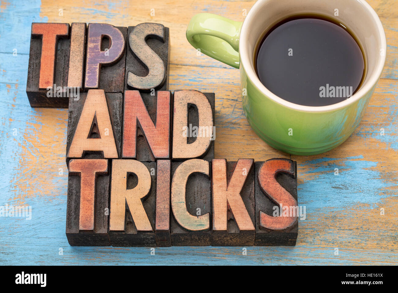 Tips tricks word abstract hi-res stock photography and images - Alamy