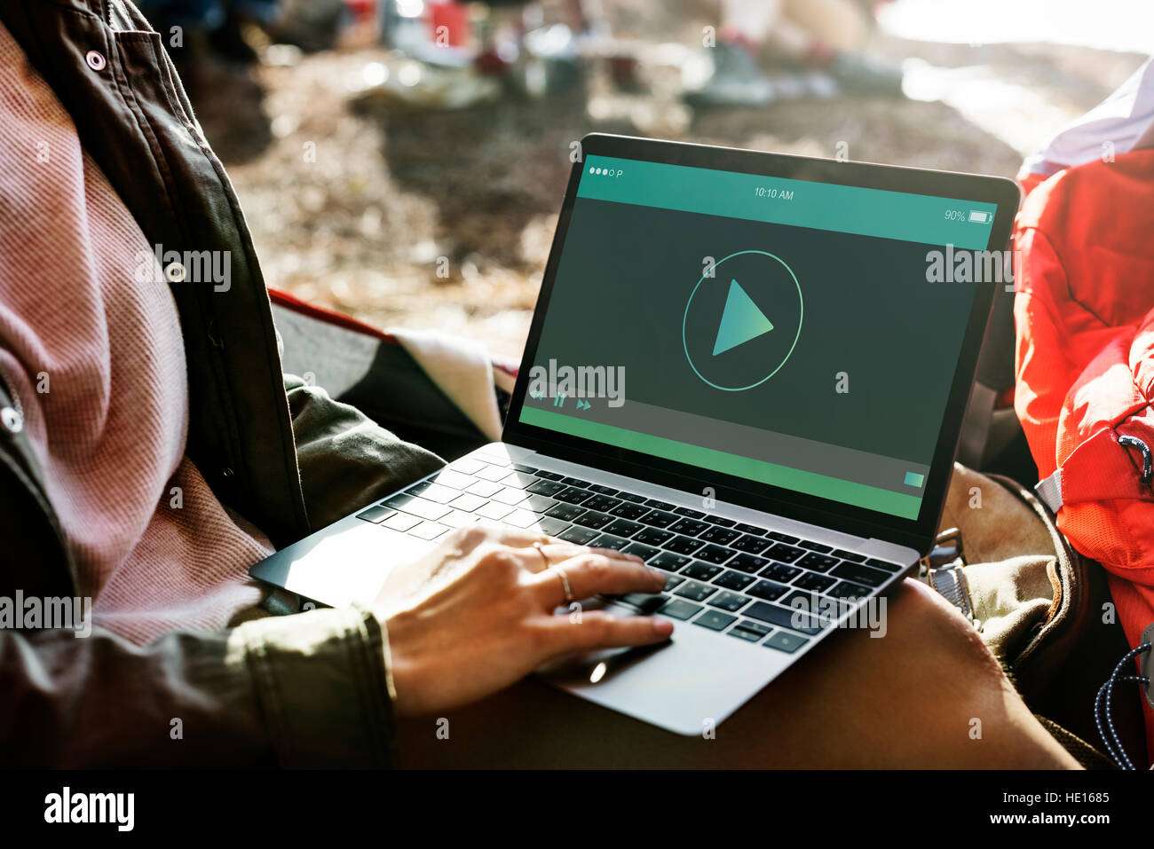 Multimedia Video Music Player Concept Stock Photo - Alamy