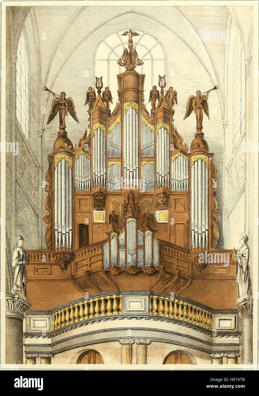 A 1877 illustrated book focused on the design and construction of organ ...