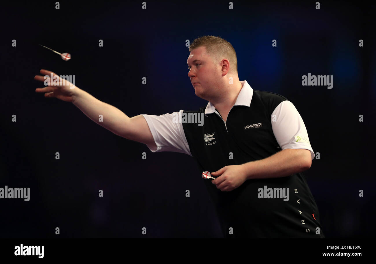 Ricky Evans during day one of the William Hill World Darts Championship ...