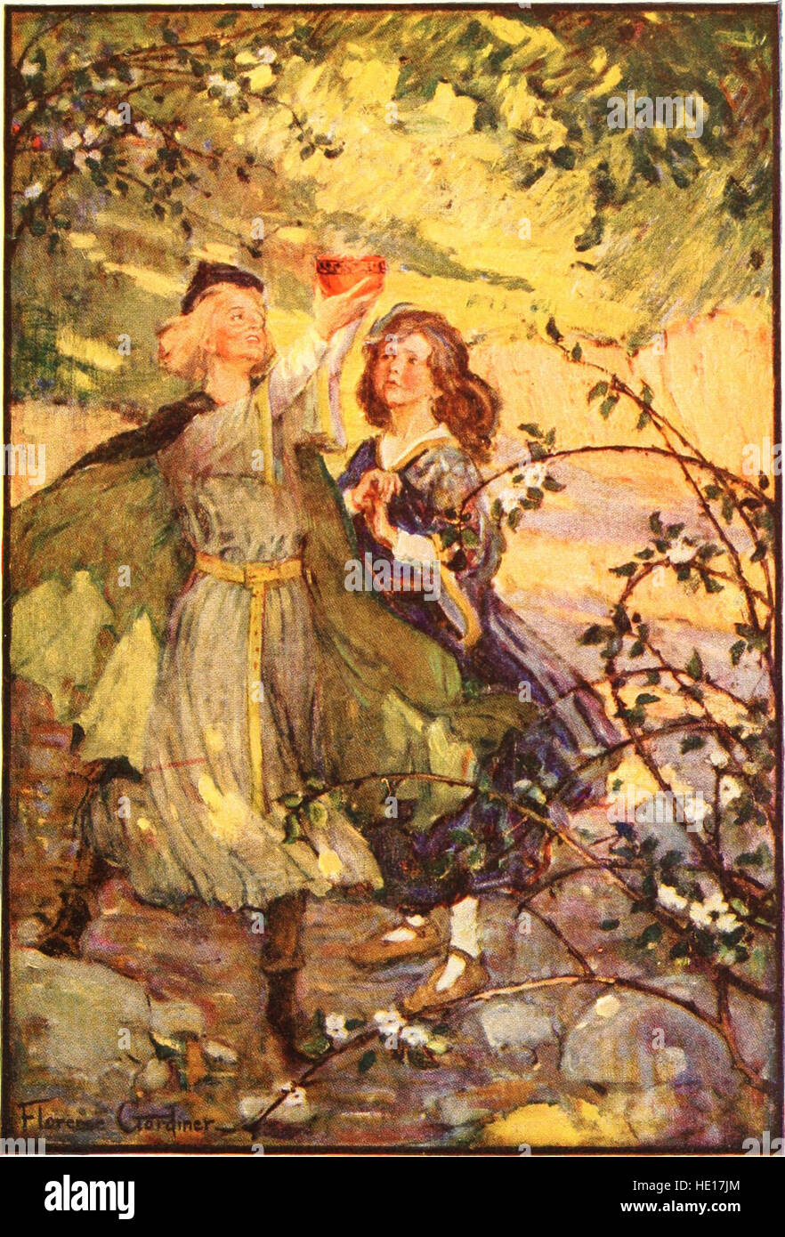 An artwork titled 'In the Days of the Guild,' possibly capturing scenes ...