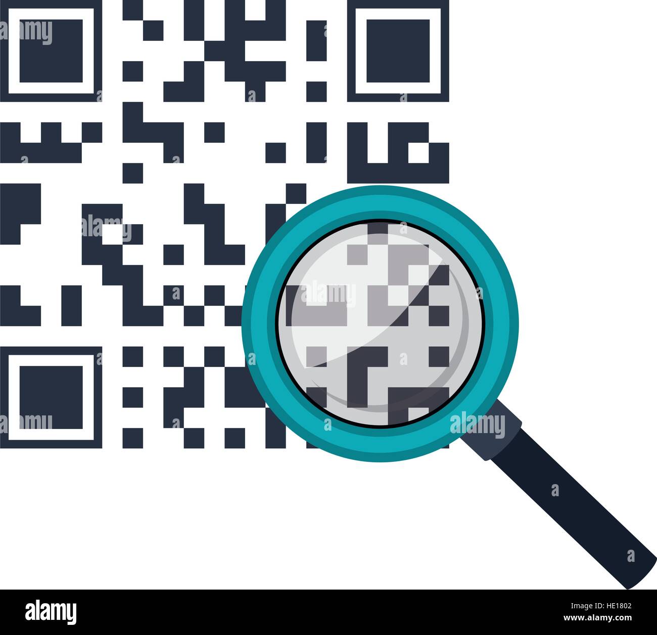 Isolated qr code design Stock Vector Image & Art - Alamy