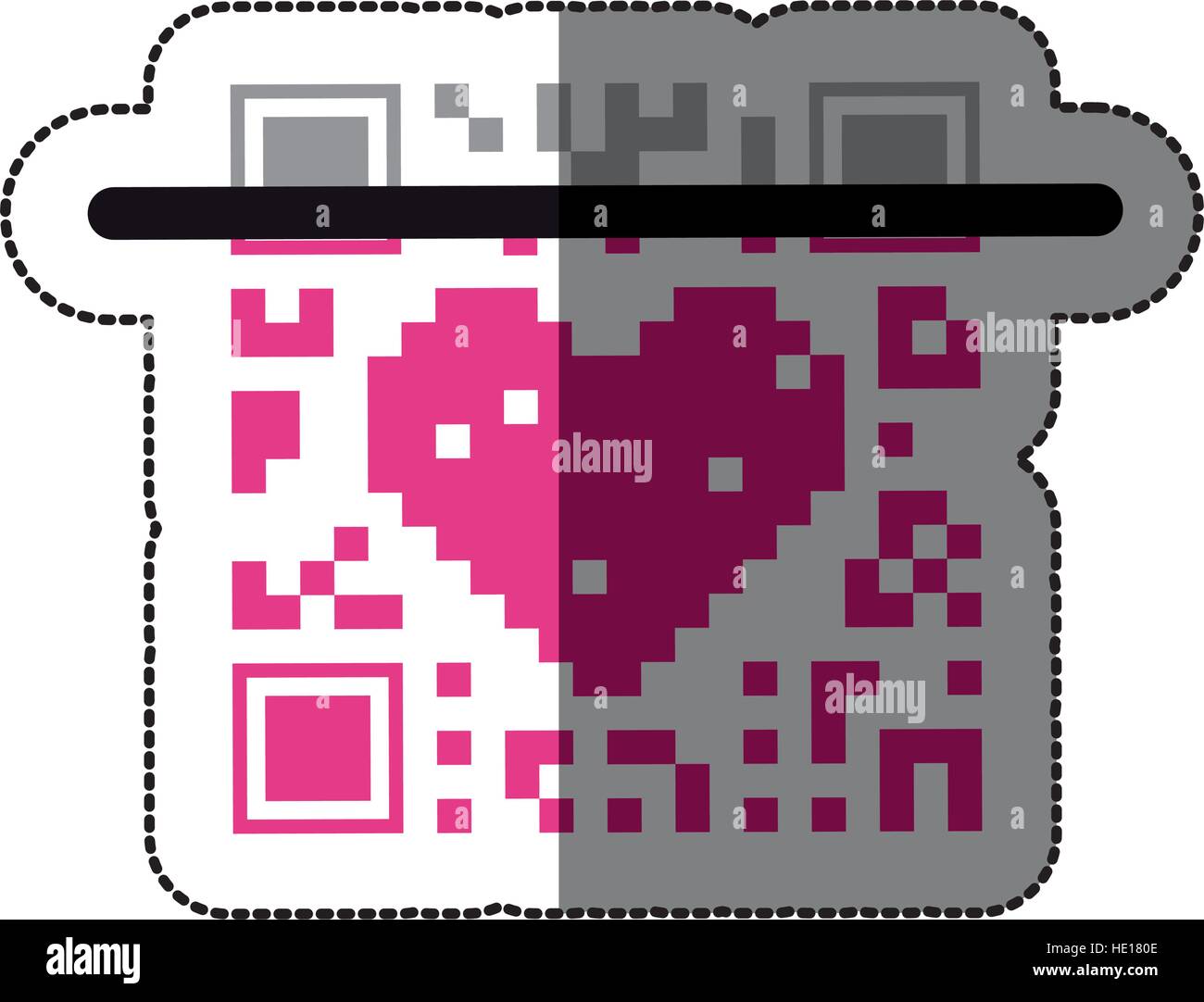 Isolated qr code design Stock Vector Image & Art - Alamy