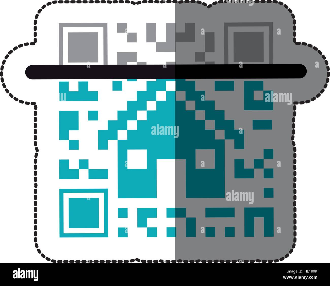 Isolated qr code design Stock Vector Image & Art - Alamy