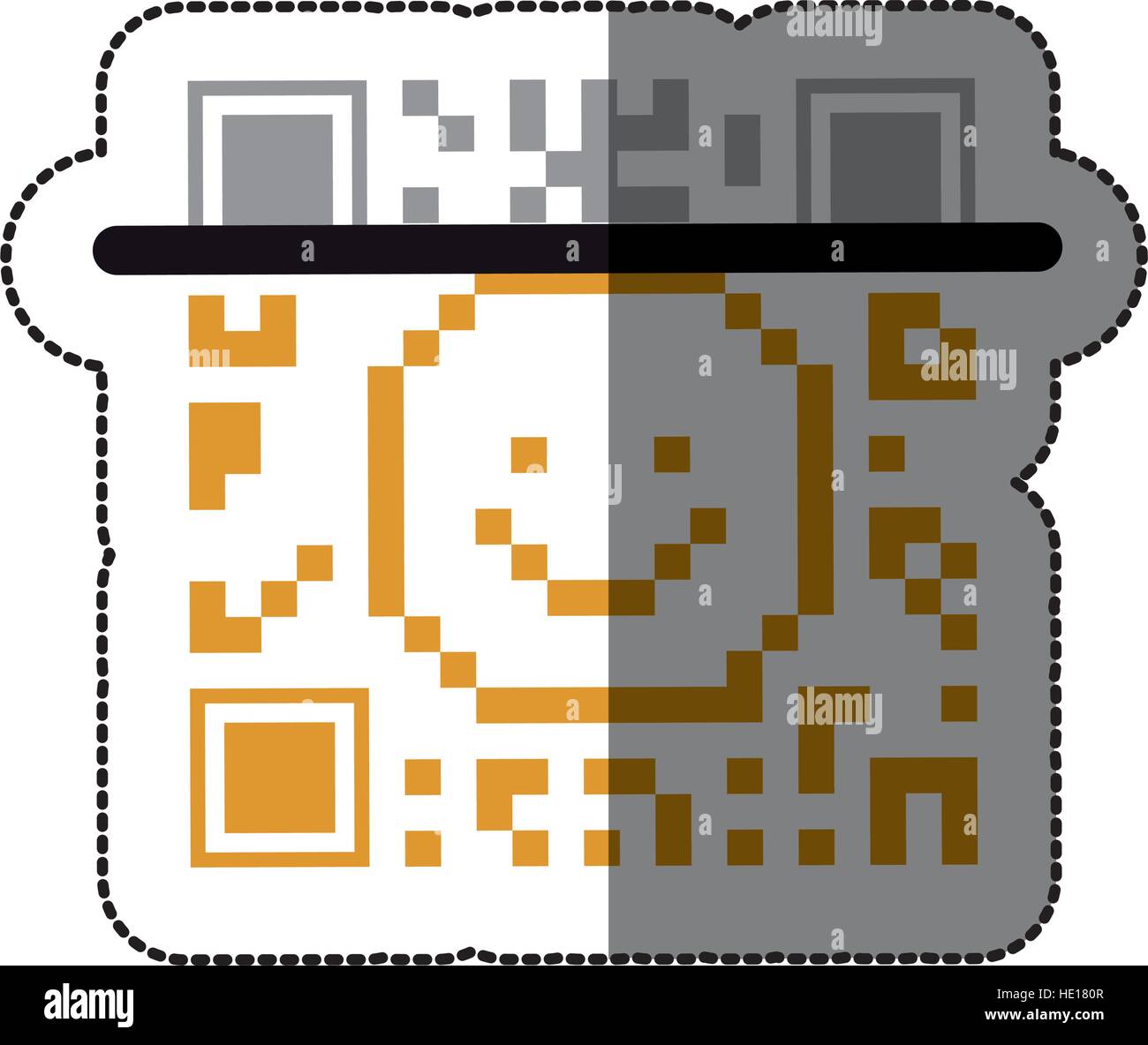 Isolated qr code design Stock Vector Image & Art - Alamy