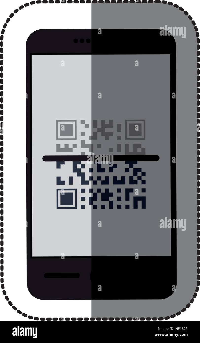 Isolated qr code and smartphone design Stock Vector Image & Art - Alamy