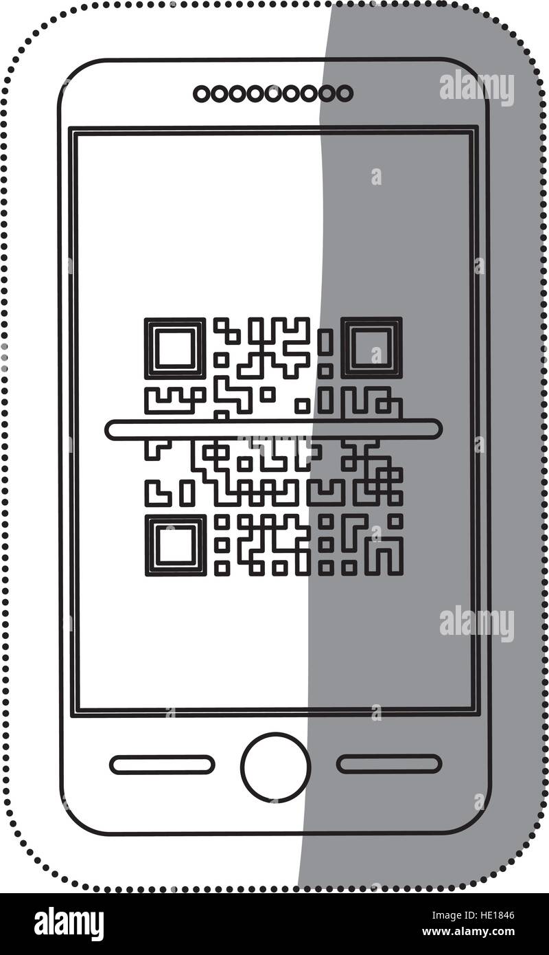 Isolated qr code and smartphone design Stock Vector Image & Art - Alamy