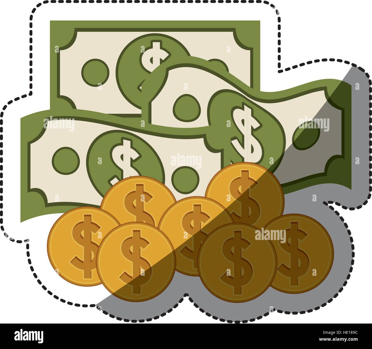 Isolated coins and bills design Stock Vector Image & Art - Alamy Isolated coins and bills design Stock Vector Image & Art - Alamy