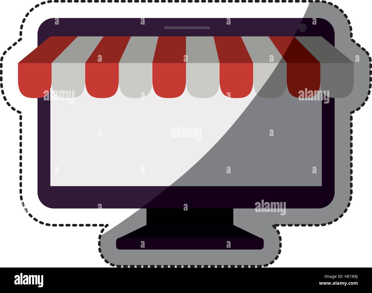 Isolated computer and ecommerce design Stock Vector Image & Art - Alamy