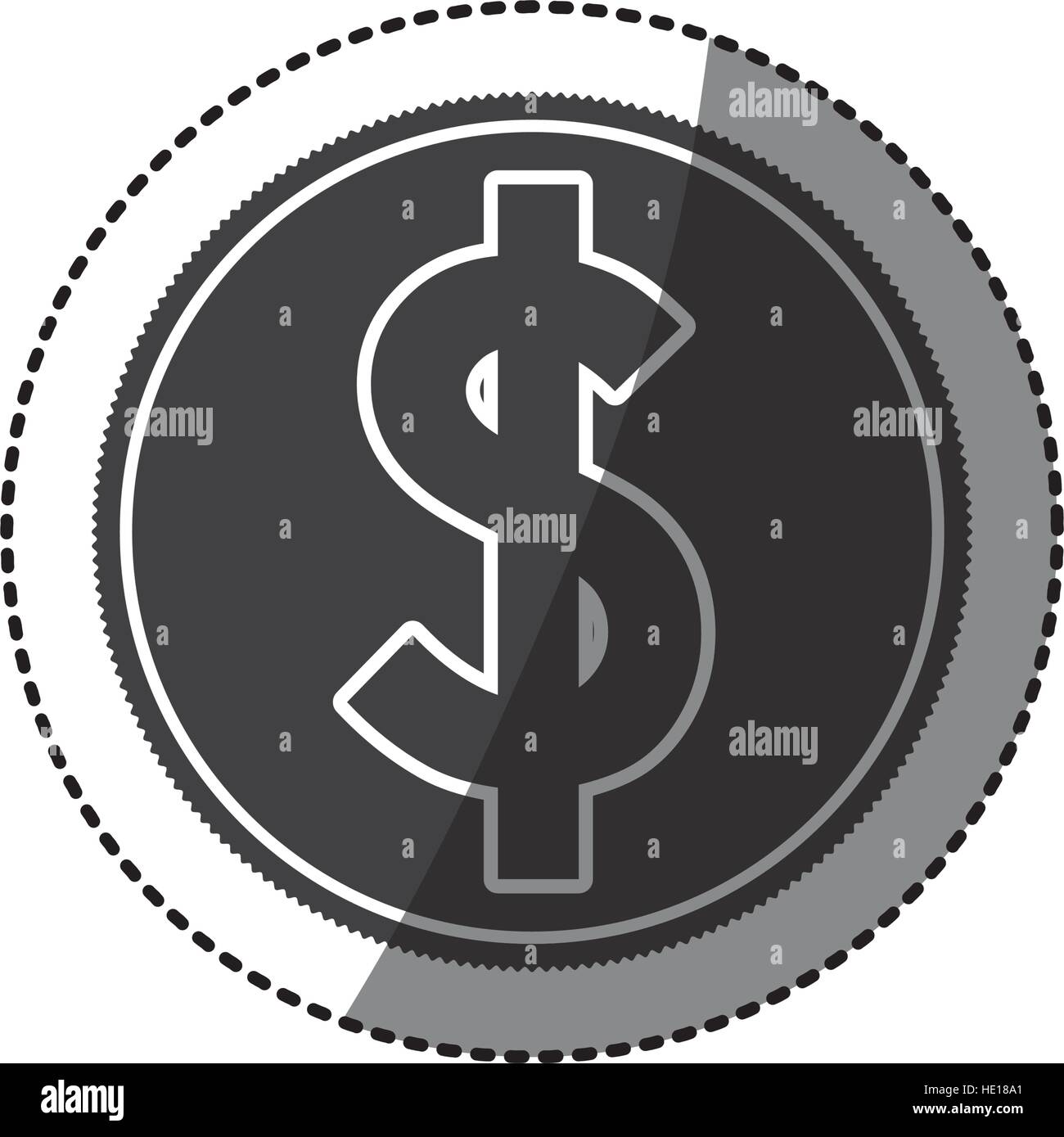 Isolated coin design Stock Vector Image & Art - Alamy