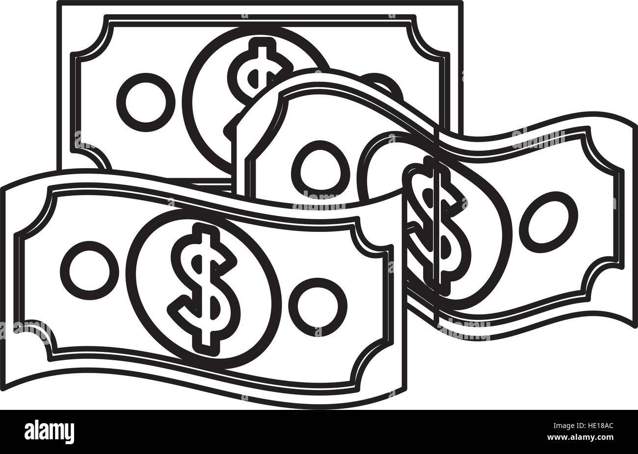Isolated bills design Stock Vector Image & Art - Alamy
