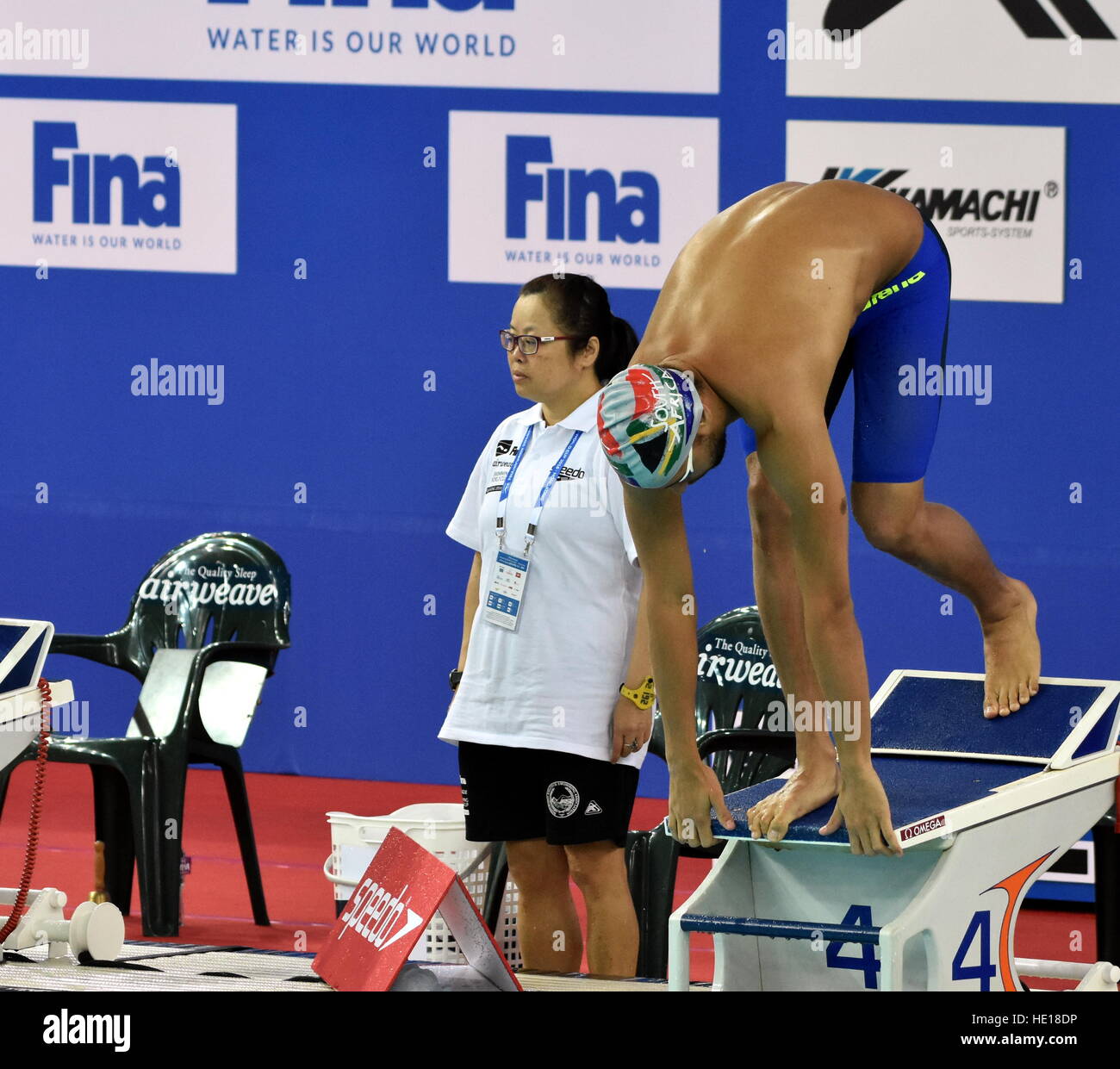 Hong Kong, China - Oct 29, 2016. Olympic and world champion swimmer LE ...