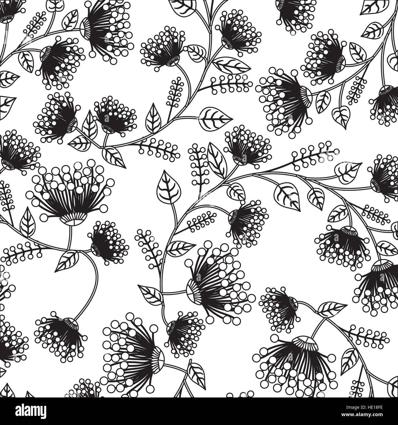 Isolated flowers background decoration design Stock Vector Image & Art ...