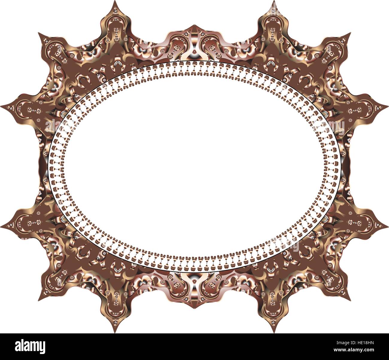 Vintage cards Frame with Floral mandala pattern and ornaments. Frame ...