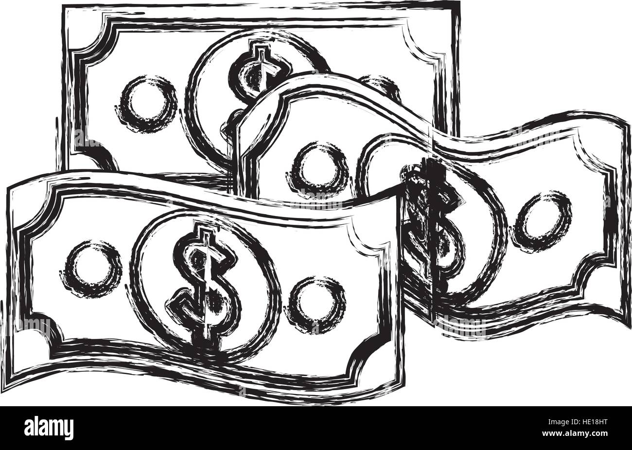 Isolated bills design Stock Vector Image & Art - Alamy