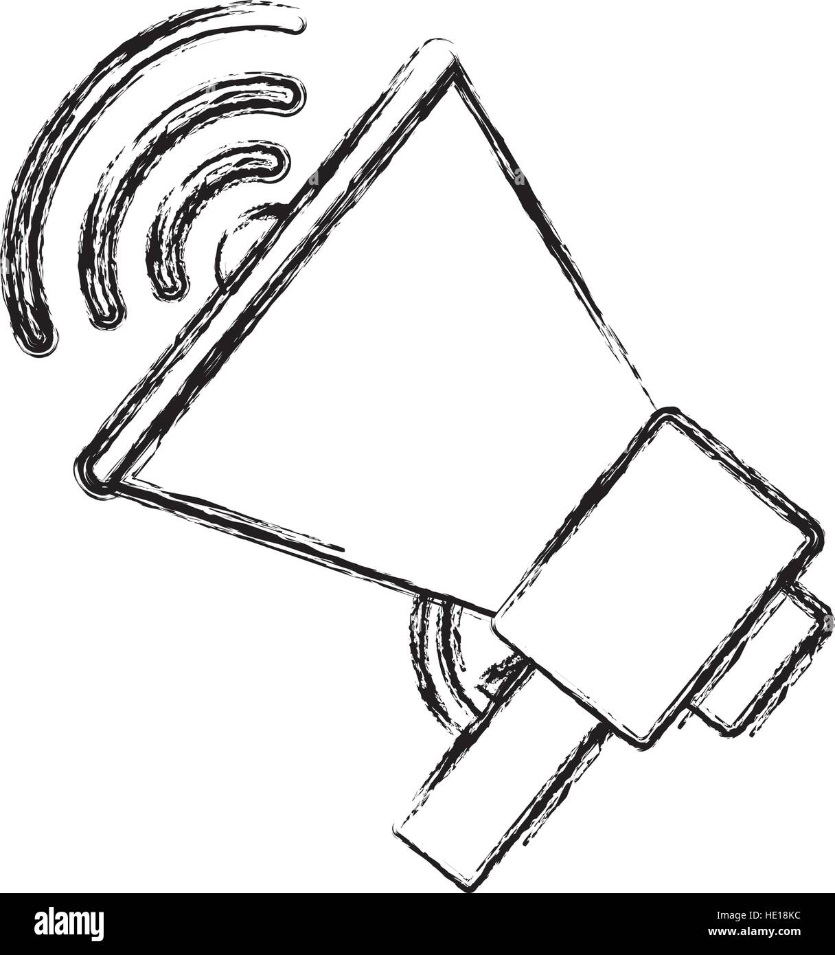Isolated megaphone design Stock Vector Image & Art - Alamy