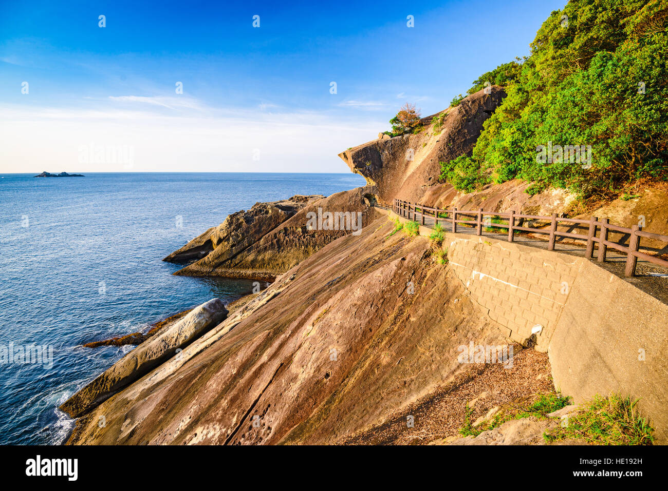 Kumano, Japan at the Onigajo "Demon Castle" coastline Stock Photo - Alamy