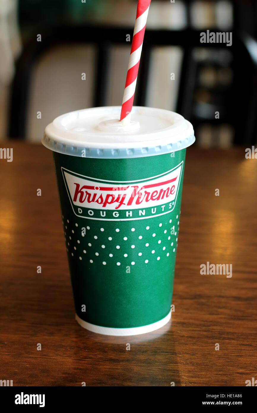 Krispy kreme milk shake hi-res stock photography and images - Alamy