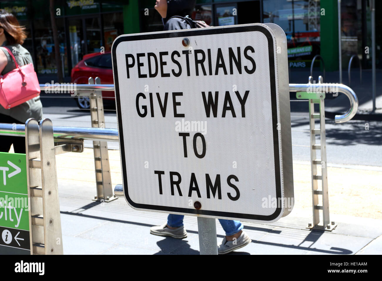 Australian give way sign hi-res stock photography and images - Alamy