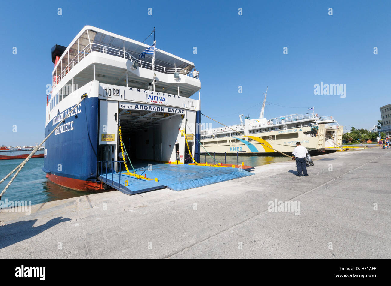 Hellenic Seaways Apollon Hellas passenger/Ro-Ro Cargo Ship moored at ...