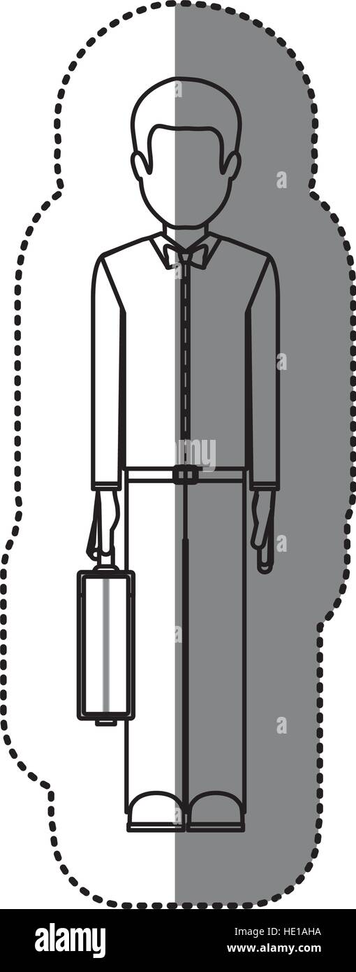 Man with suitcase icon. Male avatar person people and human theme ...