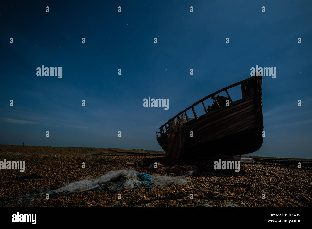 Boat sea stars night hi-res stock photography and images - Alamy