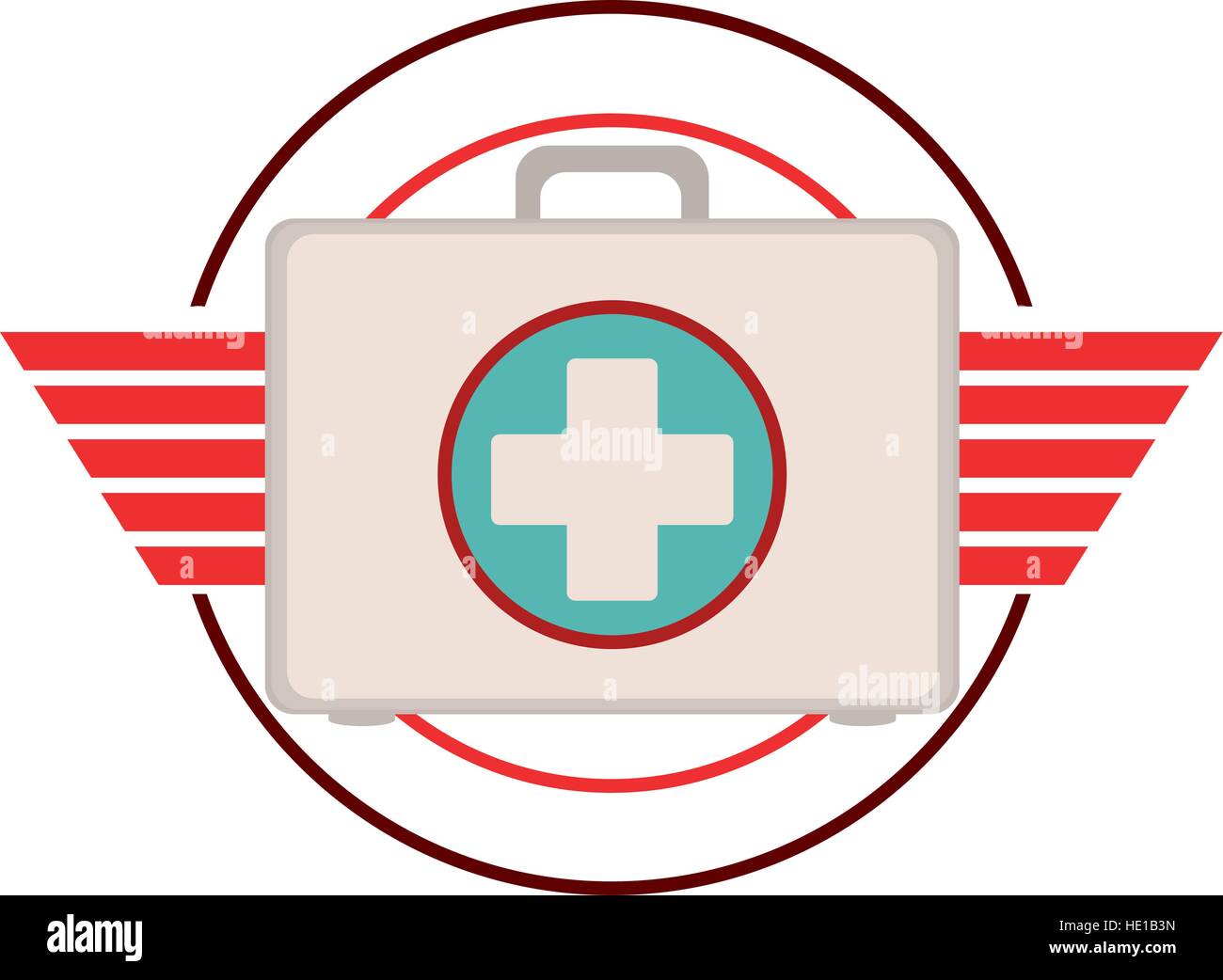 Medical kit icon. Medical health care hospital and emergency theme ...