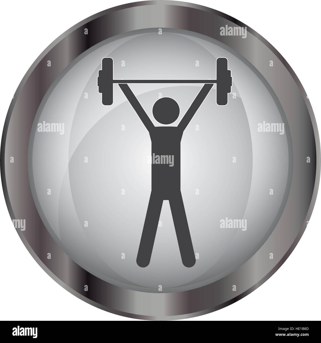Isolated weight lifting design Stock Vector Image & Art - Alamy