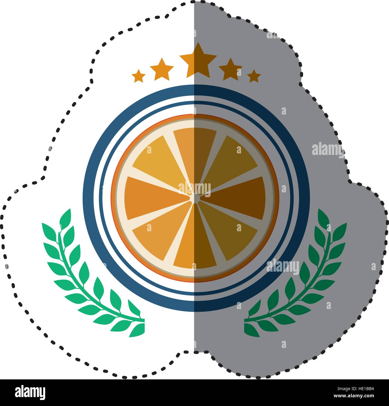 Isolated orange design Stock Vector Image & Art - Alamy