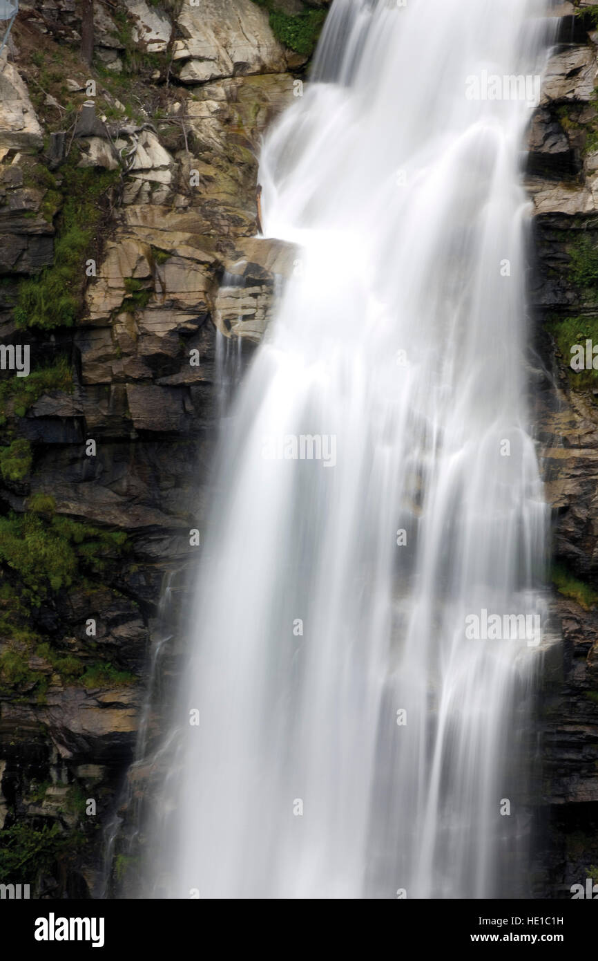 Stuibenfall Waterfalls near Umhausen, Oetztal, Tyrol, Austria, Europe ...