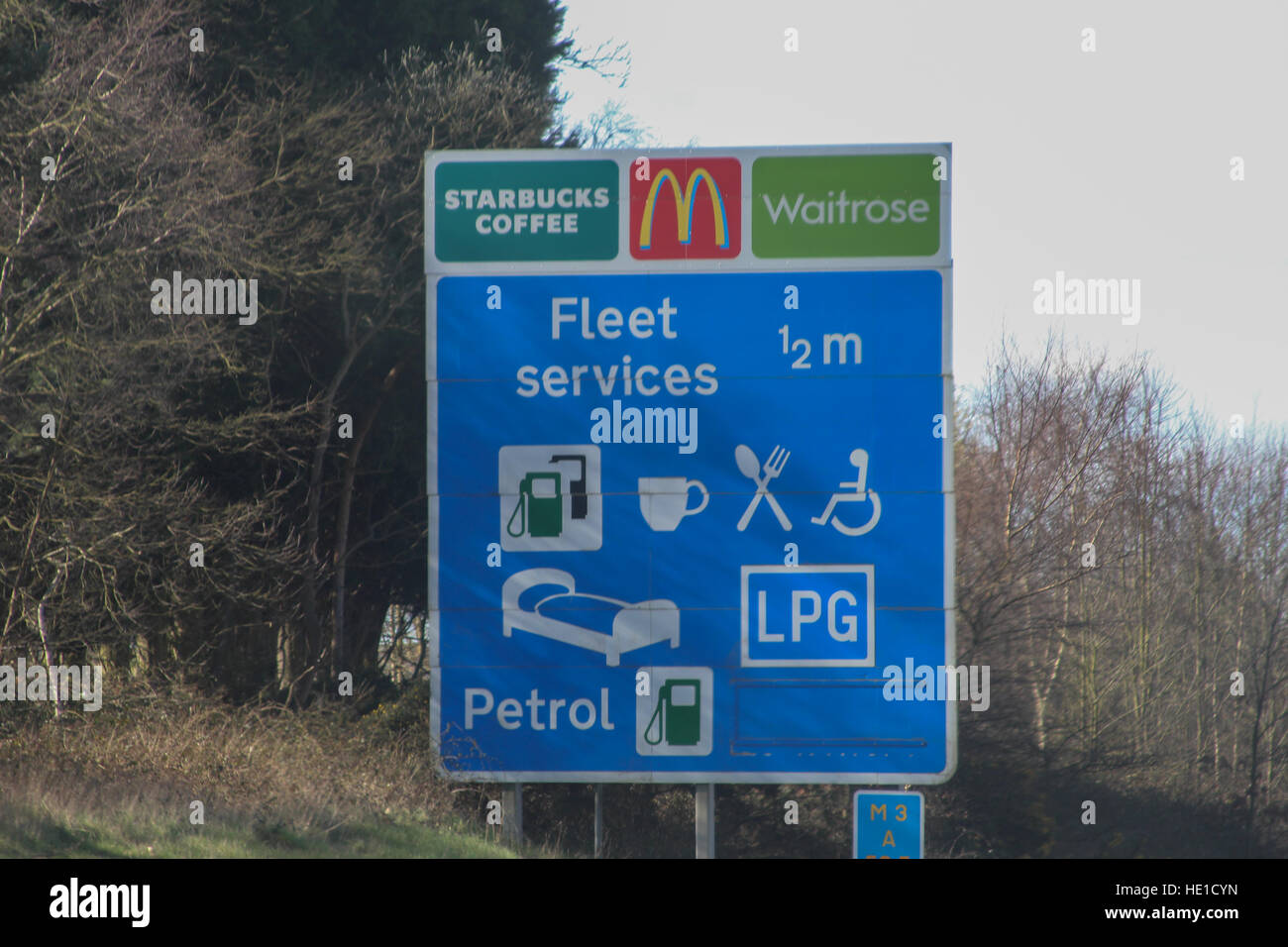Fleet Service station sign Stock Photo - Alamy