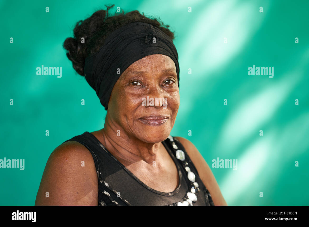 Old Cuban people and emotions, portrait of happy senior african ...