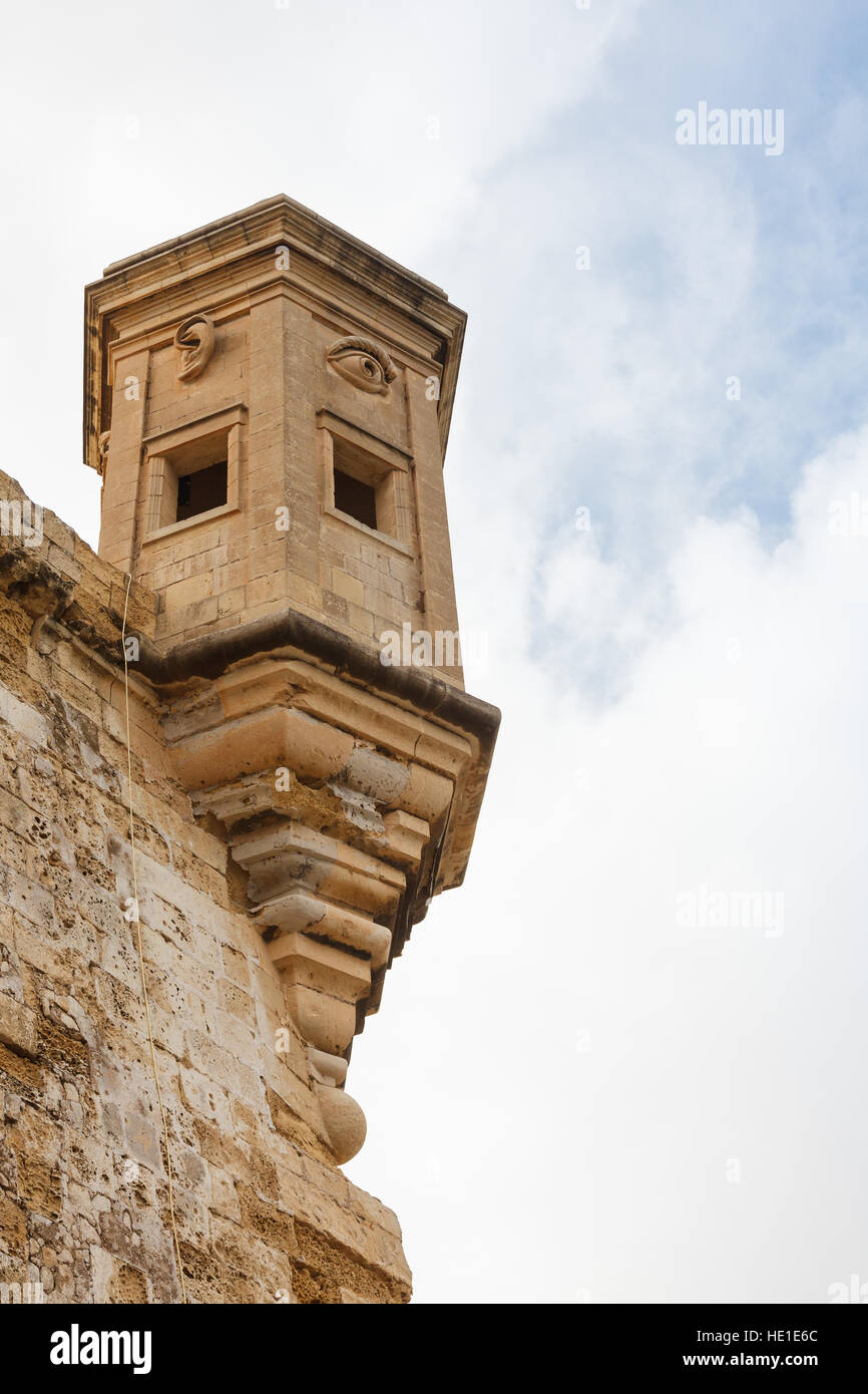Malta maltese watchtower tower senglea hi-res stock photography and ...