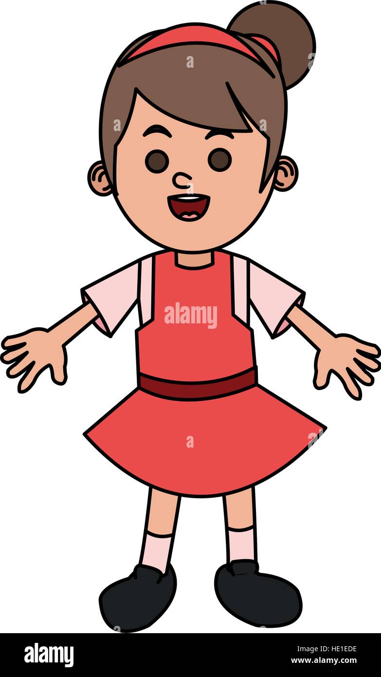 Isolated girl cartoon design Stock Vector Image & Art - Alamy
