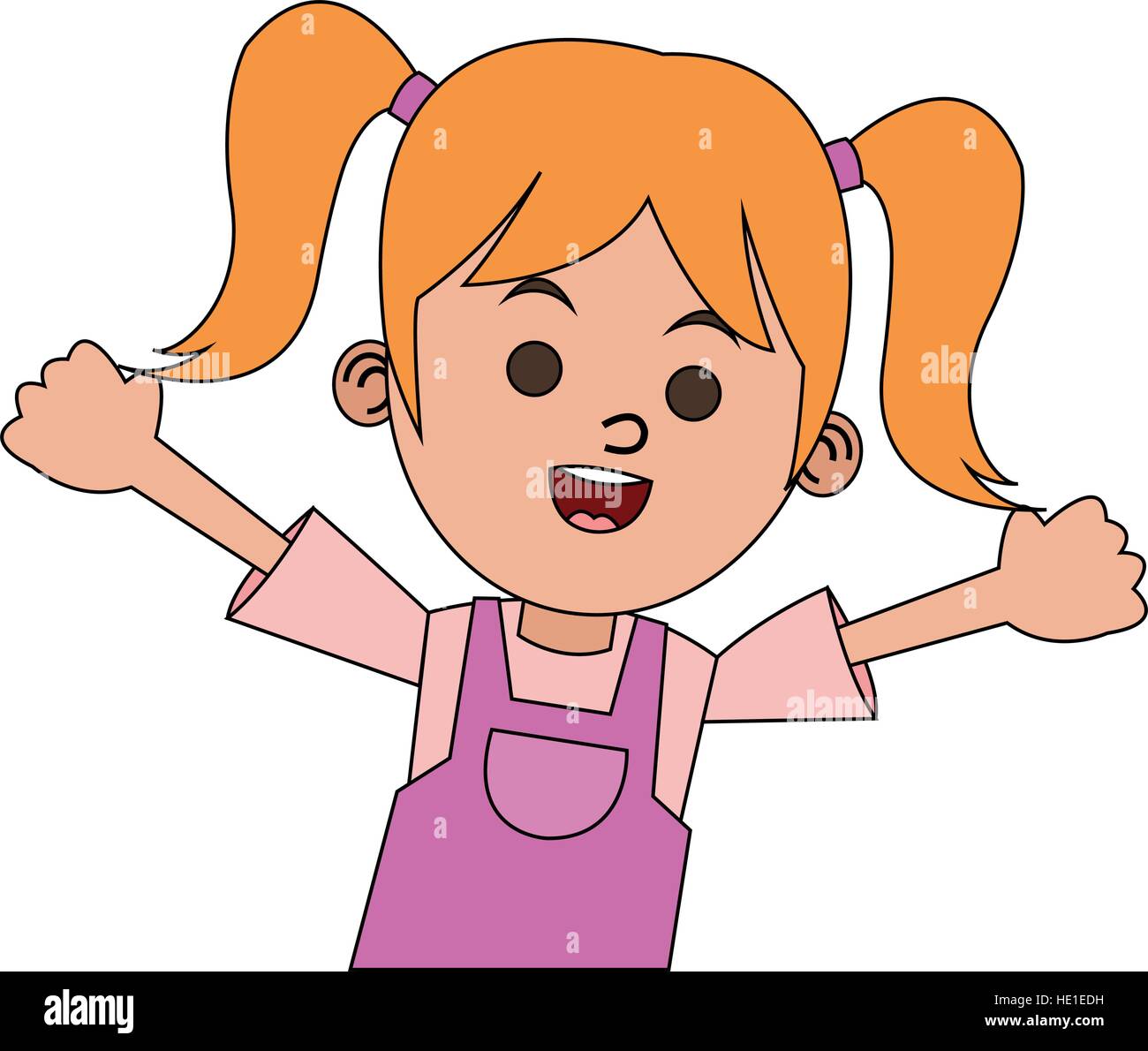 Isolated girl cartoon design Stock Vector Image & Art - Alamy
