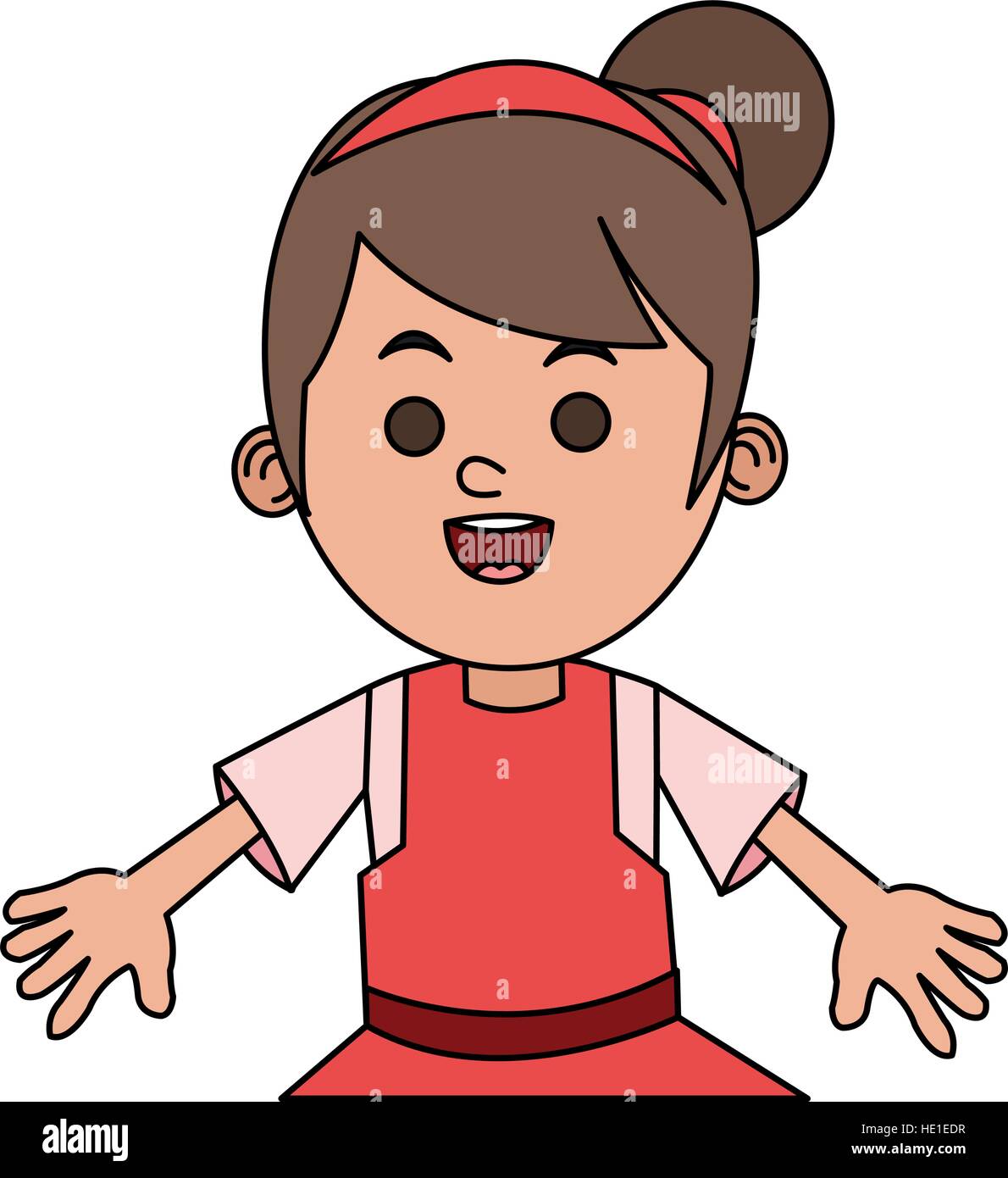 Isolated girl cartoon design Stock Vector Image & Art - Alamy