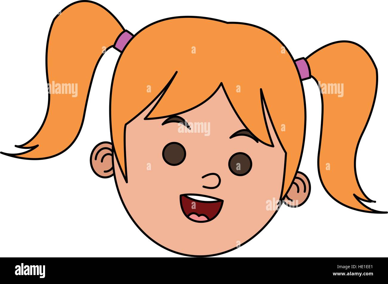 Isolated girl cartoon design Stock Vector Image & Art - Alamy