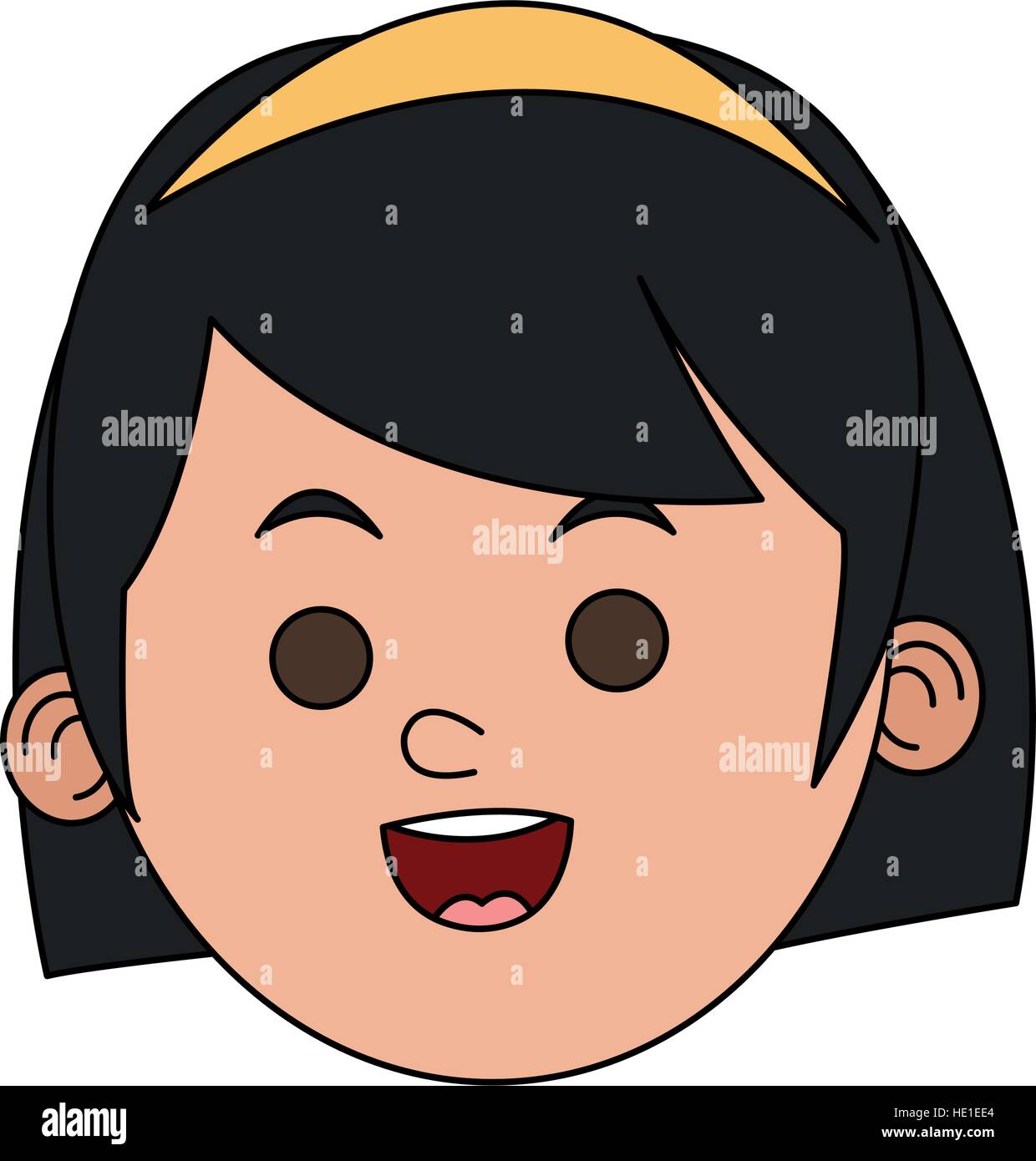 Isolated girl cartoon design Stock Vector Image & Art - Alamy