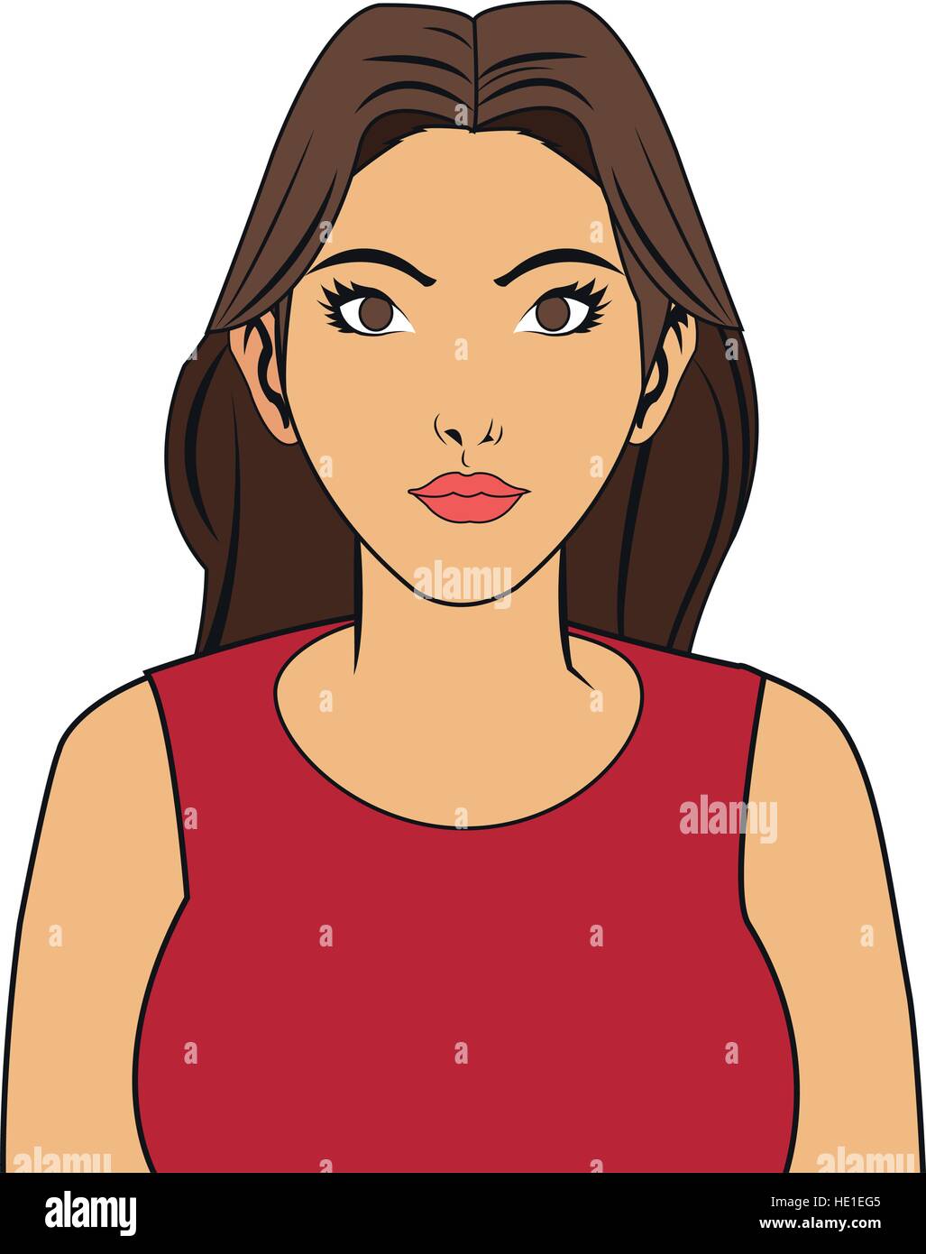 Isolated woman cartoon design Stock Vector Image & Art - Alamy