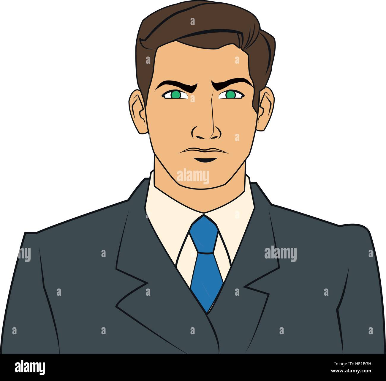 Isolated man cartoon with suit design Stock Vector Image & Art - Alamy