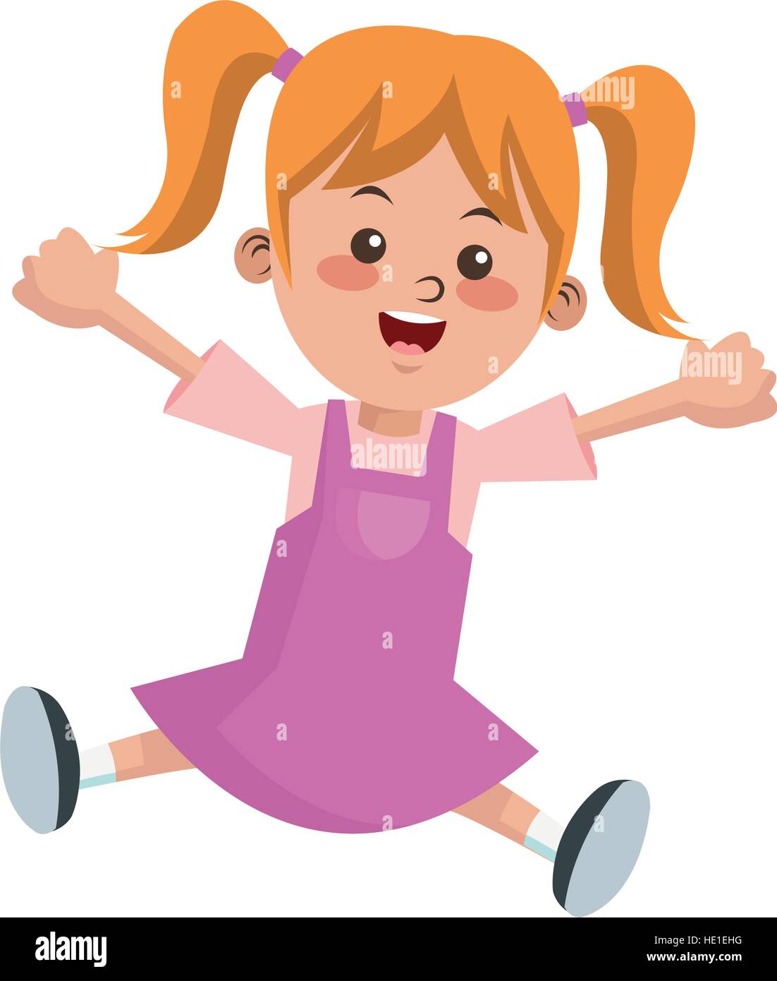 Isolated girl cartoon design Stock Vector Image & Art - Alamy