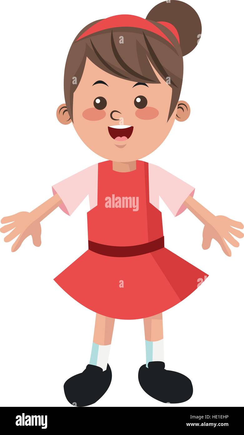 Isolated girl cartoon design Stock Vector Image & Art - Alamy